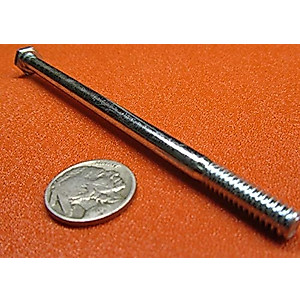 Grade 5 Zinc Steel Hex Bolts RH PT 1/4"-20 x 5.00" Length 50 pcs