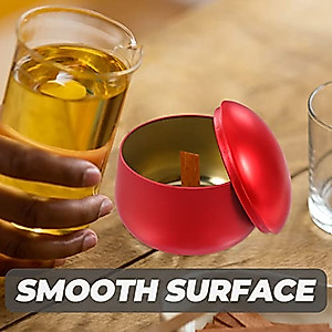 Sewroro 12pcs Candle Jar Candle Making Container Iron Candle Tins Belly Candle Tins Metal Candle Container DIY Scented Candle Tins Small Tin Cans Cream Jar Candle Making Jars Tin Jar