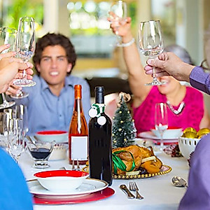 LUOZZY 18Pcs Mini Doll Scarf St. Patrick's Day Mini Scarf Knitted Santa Scarf for Wine Bottle St. Patrick's Day Party Supplies (Green White, 1 * 23cm)