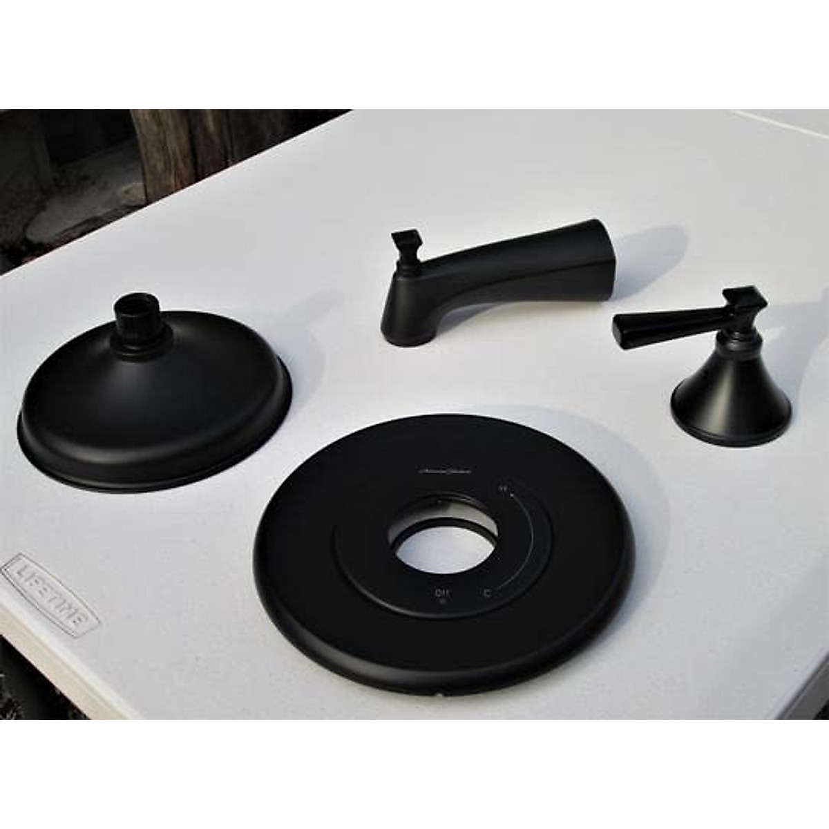 American Standard Rumson Single-Handle 1-Spray Tub and Shower Faucet with 1.8 GPM in Matte Black (Valve Included)