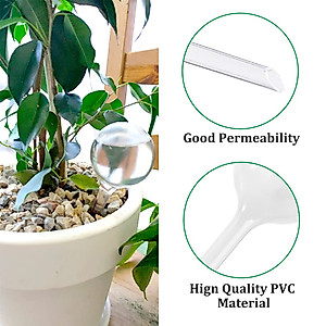 14 Pcs Plant Clear Watering Bulbs,Plastic Automatic Self-Watering Globes,Garden Water Device Watering Bulbs for Plant Flower Indoor Outdoor