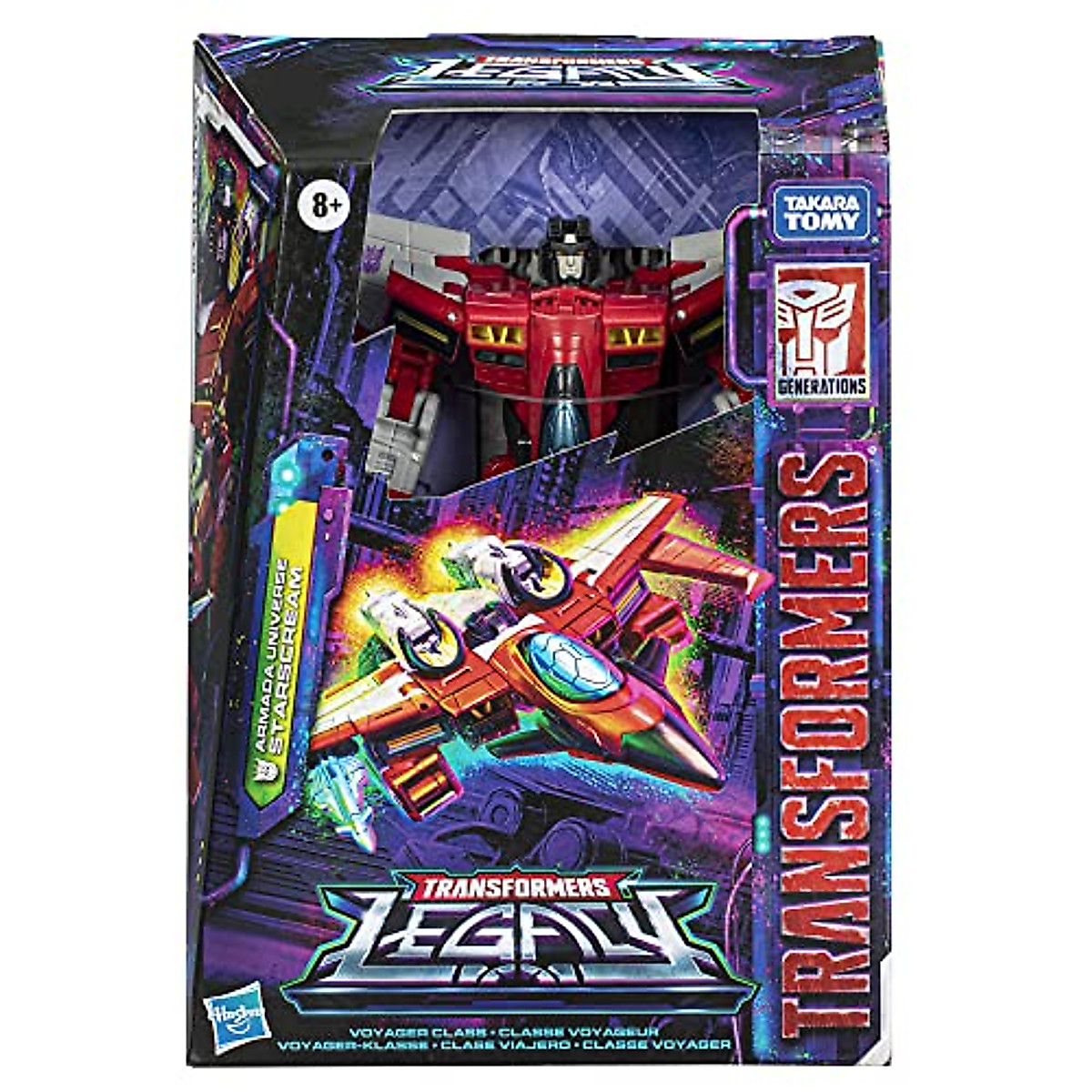 Transformers Toys Generations Legacy Voyager Armada Universe Starscream Action Figure - Kids Ages 8 and Up, 7-inch