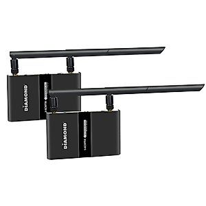 Diamond Multimedia Multi- Channel 2X2 Wireless HDMI 5GHz Kit, Stream HD 1080P Video/Audio up to 300 ft from Any HDMI Source to HDTV/Monitor/Projector (VS600), Black