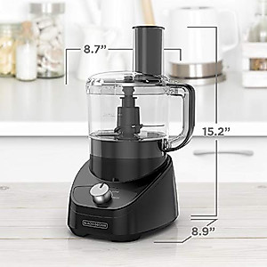 3-in-1 Easy Assembly 8-Cup Food Processor, Black, FP4150B