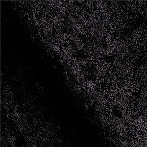 Stretch Panne Velvet Velour Black, Fabric by the Yard