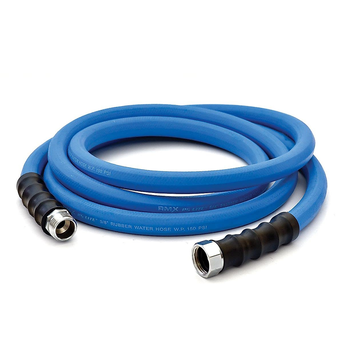 AG-LITE BSALONE15 1" x 15' Hot/Cold Water Rubber Garden Hose, 100% Rubber, Ultra-Light, Super Strong, 500 PSI, 50F to 190F Degrees, High Strength Polyester Braided, 2x Water Flow