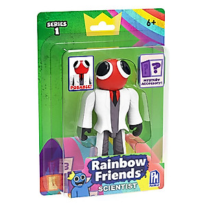 Rainbow Friends – Scientist Action Figure (5" Tall Posable Figure, Series 1), Orange