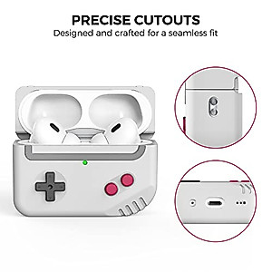 TRONWIN Silicone Airpods Pro 2 Case Protective Covers Skin Game-Machine Design for Airpods Pro 2022 [Support Wireless Charging] Compatible with Apple Airpods Pro 2nd Generation