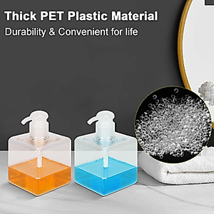 Winmien Hand Towel Holder with Marble Base, SUS304 Stainless Steel Freestanding Towel Rack Combo, Towel Stand + 2 Clear Soap Dispensers, Suitable for Bathroom Kitchen Vanity (Matte Black)