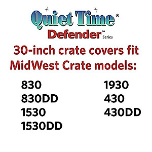 MidWest Homes for Pets Dog Crate Cover, Privacy Dog Crate Cover Fits MidWest Dog Crates, Machine Wash & Dry 30-Inch