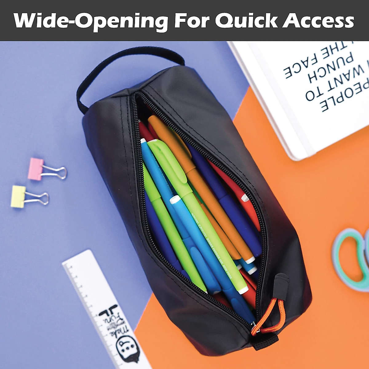 Rough Enough Small Tool Bag Pouch Large Pencil Case for School Office