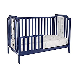Suite Bebe Celeste 3 in 1 Convertible Island Crib Wood and Acrylic, Navy Blue
