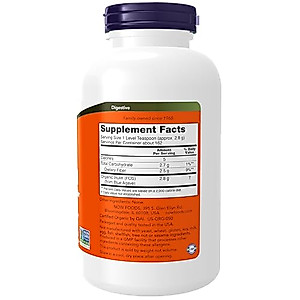NOW Supplements, Inulin Prebiotic Pure Powder, Certified Organic, Non-GMO Project Verified, Intestinal Support*, 1-Pound