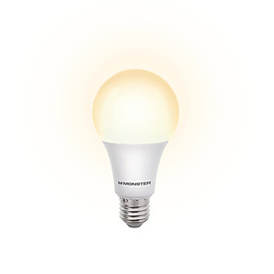 XTREME DIGITAL LIFESTYLE ACCESSORIES Monster Multi-Color & Multi-White LED Light Bulb with IR Remote Control, 12 Lighting Options, Brightness Controls