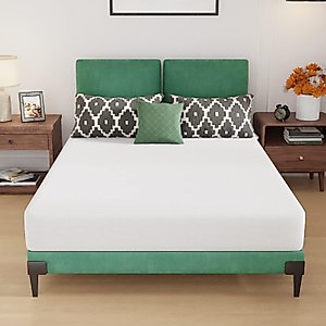 PayLessHere Gel Memory Foam Mattress 8 inch Mattress, CertiPUR-US Certified,Breathable Bed Mattress for Cooler Sleep Supportive & Pressure Relief,Removable Soft Cover,Mattress in Box, White Full