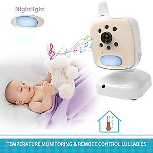 ISEE Long Range Video Baby Monitor - 3.5" HD Color Display, Night Vision, Temperature Monitoring, 960ft Range, Two-Way Audio - Perfect for New Parents