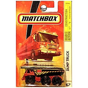 Matchbox Dump Truck Maroon Construction #67 1:64 Scale Collectible Car