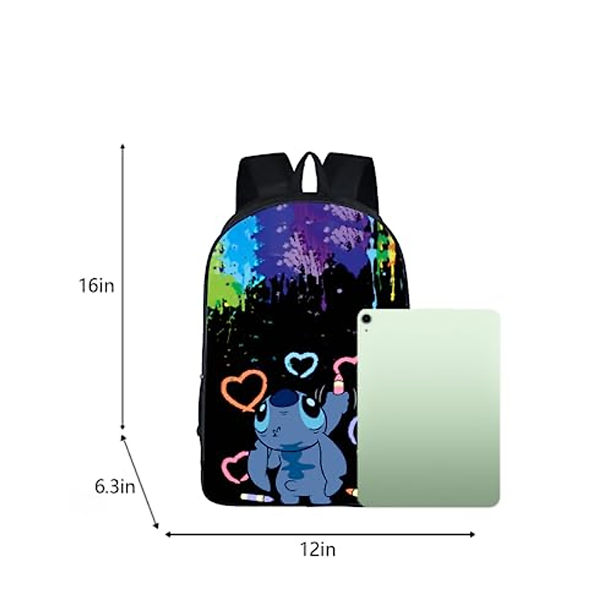 zuewtbk Kawaii Kids Backpack Set Casual School Backpack with Pencil Case Back School Supplies for Students Boys Girls