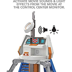 Mattel Lightyear Toys Playset with Buzz Lightyear Action Figure and Vehicle Launch Ramp and Sounds, Ultimate Star Command Base