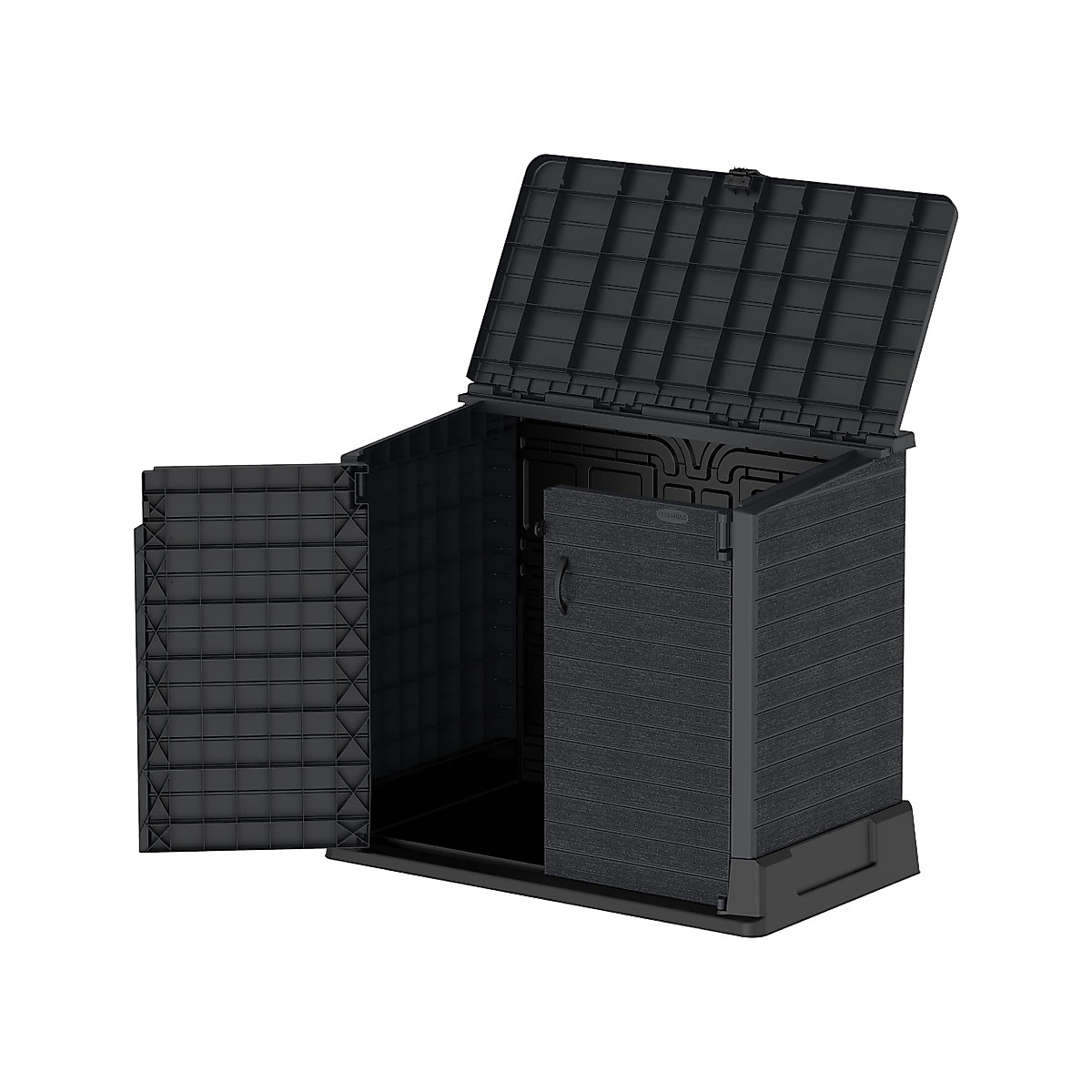 Duramax Storeaway 4 ft. 3 in. x 2 ft. 5 in. x 3 Ft 7 in. Resin Horizontal Outdoor Storage Shed Gray