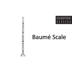 Maple Syrup Hydrometer - Measure Sugar and Moisture Content (Density) of Boiled Sap - Baume and Brix Scale - Calibrated to Create Pure Maple Syrup