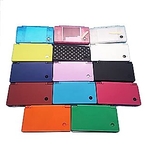 Melocyphia Full Housing Case Cover Shell with Buttons for DSi NDSi Console Replacement (Clear)
