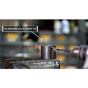 Drill America - KFDRSD3/8X5/8 5/8" Reduced Shank High Speed Steel Black & Gold KFD Drill Bit with 3/8" Shank, KFD Series