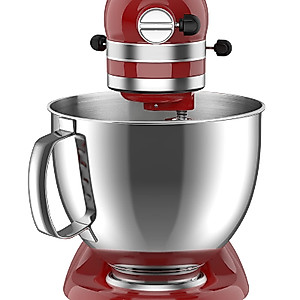 GVODE Stainless Steel Mixer Attachment Fit all Kitchenaid Mixer Bowl，4.5-5Q Tilt-Head for Kitchen Aid Mixing Bowls 5 Quart Stainless Bowl for Kitchenaid