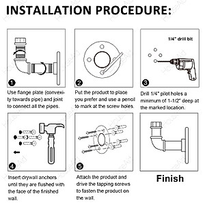 HouseAid Industrial Iron Pipe Towel Hook Holder, Farmhouse Rustic Robe Hook for Bathroom, Vintage Style Clothes Hook Hanger, Wall Mounted, Matte Black (4 Pack)