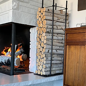 Wilson White Birch Fireplace Large Long Logs, 23-24" L x 3-4" D (Set of 5)