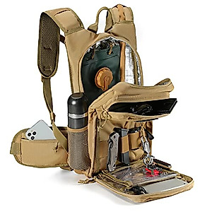 Tactical Hydration Pack Backpack, Military Molle Water Backpack for Hiking Running Cycling Climbing Hunting Fishing(No Water Bladder Included)