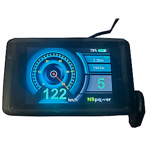 NBPOWER Programmable! TFT color display,48V-72v 150A 8000w electric bike controller sine wave system MQCON setting sabovton controller with brake,throttle,Pas and alram