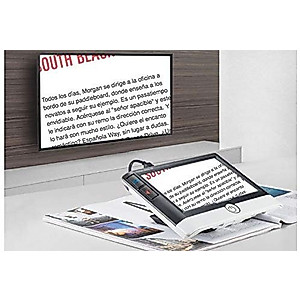 Eschenbach Visolux Digital HD Bundle with Bumper Case and Base- Advanced Portable Color Video Magnifier (7” LCD Screen with Anti-Glare Coating, HD Camera, & Built-in Stand) with Liberty Cleaning Cloth