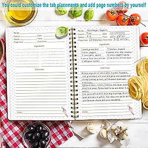 ceiba tree Blank Recipe Book to Write in Your Own Recipes Notebook Cookbook Journal 8.5" x 11" with Stickers for Mother Day Gifts Ideas for Women Wife Mom 120 Pages
