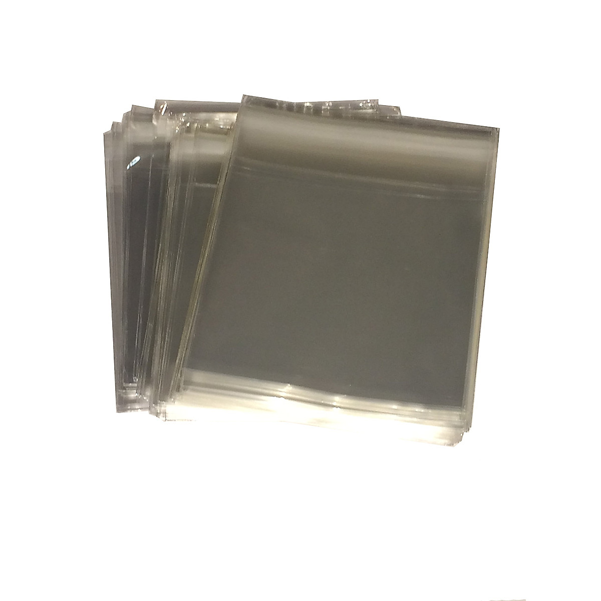 4" x 4'' inches Square Food Safe Adhesive Self-Sealing Resealable Clear Plastic Flat Cello Wrap Cellophane Favor Candy Soap Cookie Treat Gift Bags 100pcs