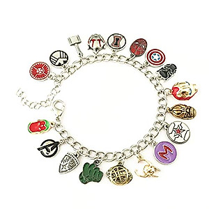 Universe of Fandoms Superhero Charm Bracelet Gifts for Women girl