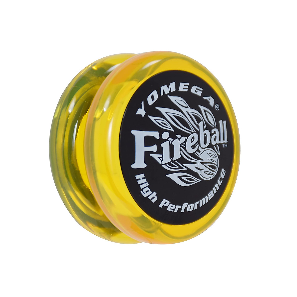 Yomega Fireball YoYo -HIGH Performance Responsive Transaxle Yoyo, Great for String Tricks for Advance Players to Perform Like Pros + Extra 2 yo yo Strings & 3 Month Warranty (Yellow and Black)