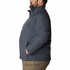 Columbia Men's Ascender Softshell Front-Zip Jacket, Graphite, Medium