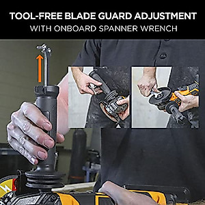 MOTORHEAD 20V ULTRA 4-1/2 inch Cordless Angle Grinder, Lithium-Ion, 10000RPM, 3 Position Handle, Paddle Switch, 2Ah Battery, Quick Charger, Bag, (3) Cutting, Grinding & Polishing Wheels, USA-Based