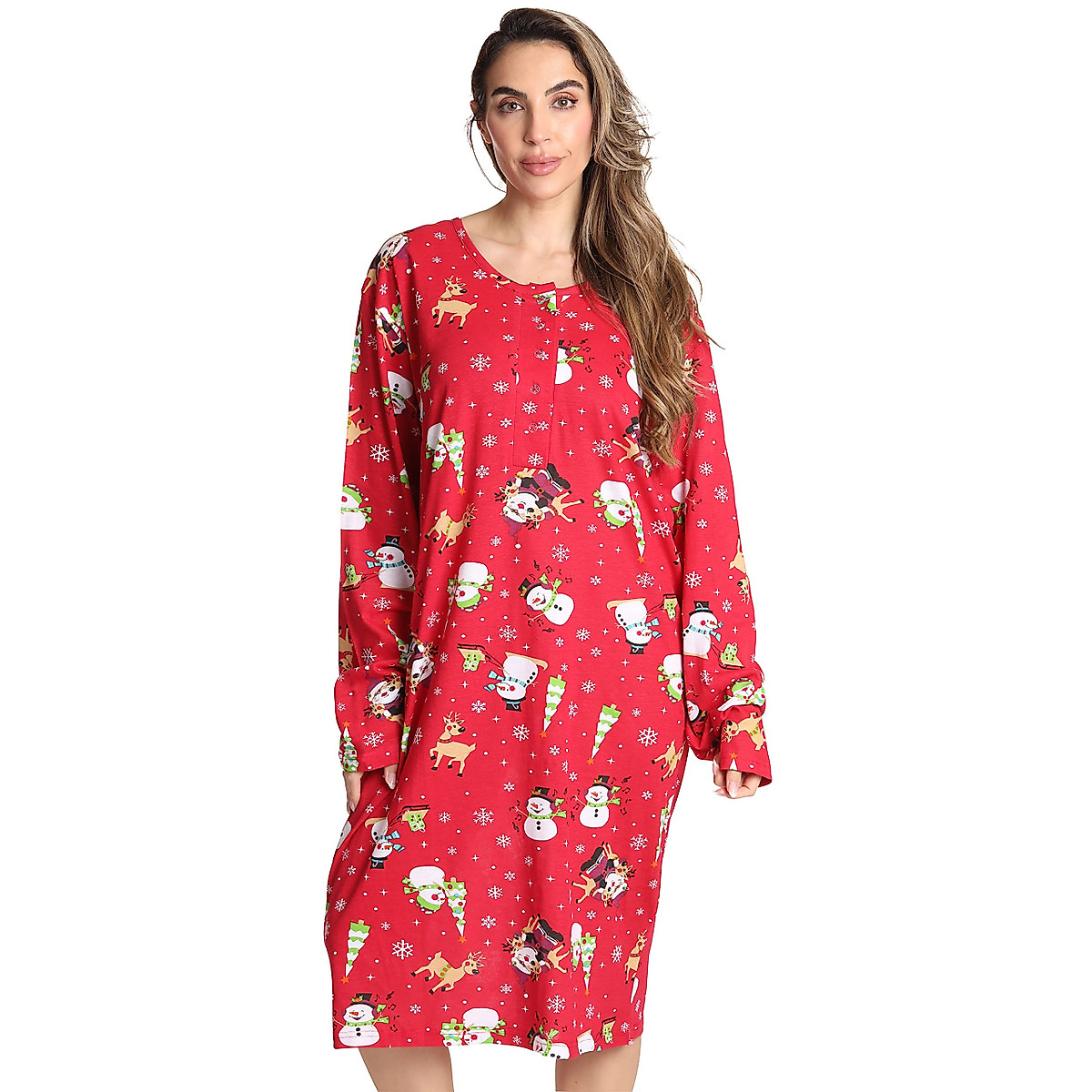 Just Love Long Sleeve Nightgown Sleepwear 7007-10003-XL