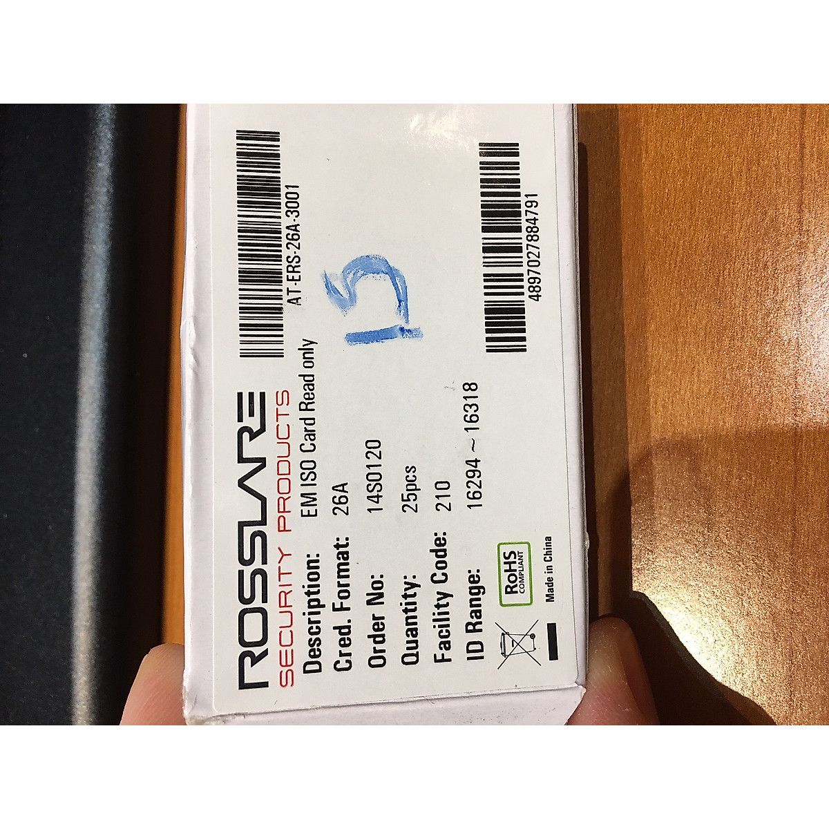 Rosslare Security Products ATERS26A3001 Printable Prox Card PACK OF 25