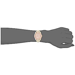 Fossil Women's Scarlette Mini Quartz Stainless Steel Three-Hand Watch, Color: Rose Gold Glitz (Model: ES4318)