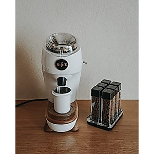 Normcore 6 Tubes Coffee Bean Cellars with Stand & Hopper - Single Dose Coffee Bean Vaults - Espresso Bean Storage Set - One-Way Exhaust Valve - Capacity 25-28g