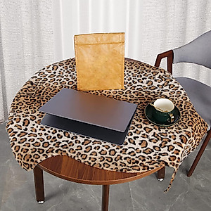 MACEVIA Leopard Rug Cheetah Print Rug Area Carpet Cute Western Decor Animal Skin Rugs for Living Room Bedroom Non-Slip 43.3" L x 29.5" W(3.6ft x 2.4ft)