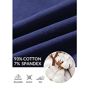 BALEAF Women's 17" Capri Yoga Pants Cotton Loose Soft Drawstring Workout Sweatpants Summer Causal Lounge Pants with Pockets Navy XXL