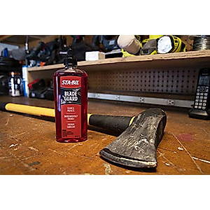 STA-BIL Blade Guard - Premium Blade Lubricant, Helps Maintain Blade Edge, Will Not Harm Plants, Protects Against Rust and Corrosion, Safe for Use On Gas and Electric Equipment, 12oz (22503), Orange