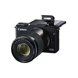 Canon EOS M10 Mirrorless Camera Kit EF-M 15-45mm f/3.5-6.3 and EF-M 55-200mm f/4.5-6.3 Image Stabilization STM Lenses (Black)