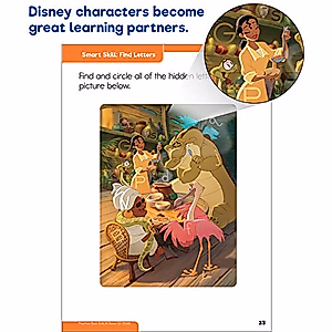 Disney Learning Preschool Basic Skills Workbook―Handwriting, Letter Recognition, Counting, Language Arts and Math Practice for Ages 4-5, Smart Skills Series (64 pgs)