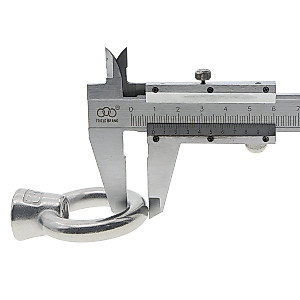 Saim M12 Eye Nut Female Thread Lifting Ring Eye Bolt Stainless Steel Screw Bolt 2Pcs