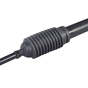 AlveyTech Steering Gear Assembly for Coleman KT196 96cc 6.5 Hp Go-Kart - Replacement Parts Kit Includes Gearbox, 17.8" Steel Shaft, Tie Rod (2), Ball Joint (2), and Rubber Boots, Also fits CK196-T